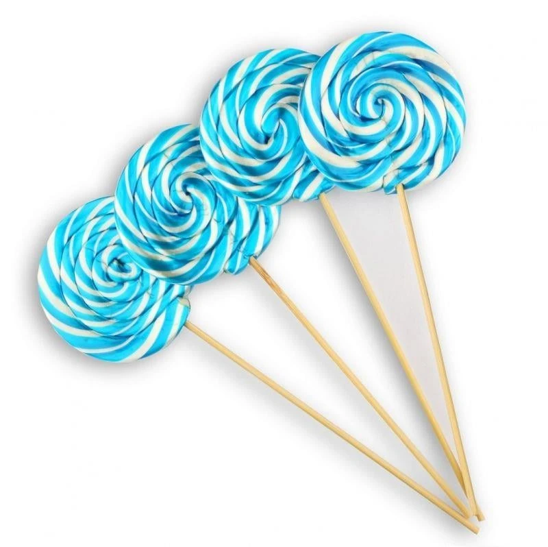 MAVİ BEYAZ SOSYETE LOLİPOP ŞEKER BLUE WHITE LOLLIPOP CANDY