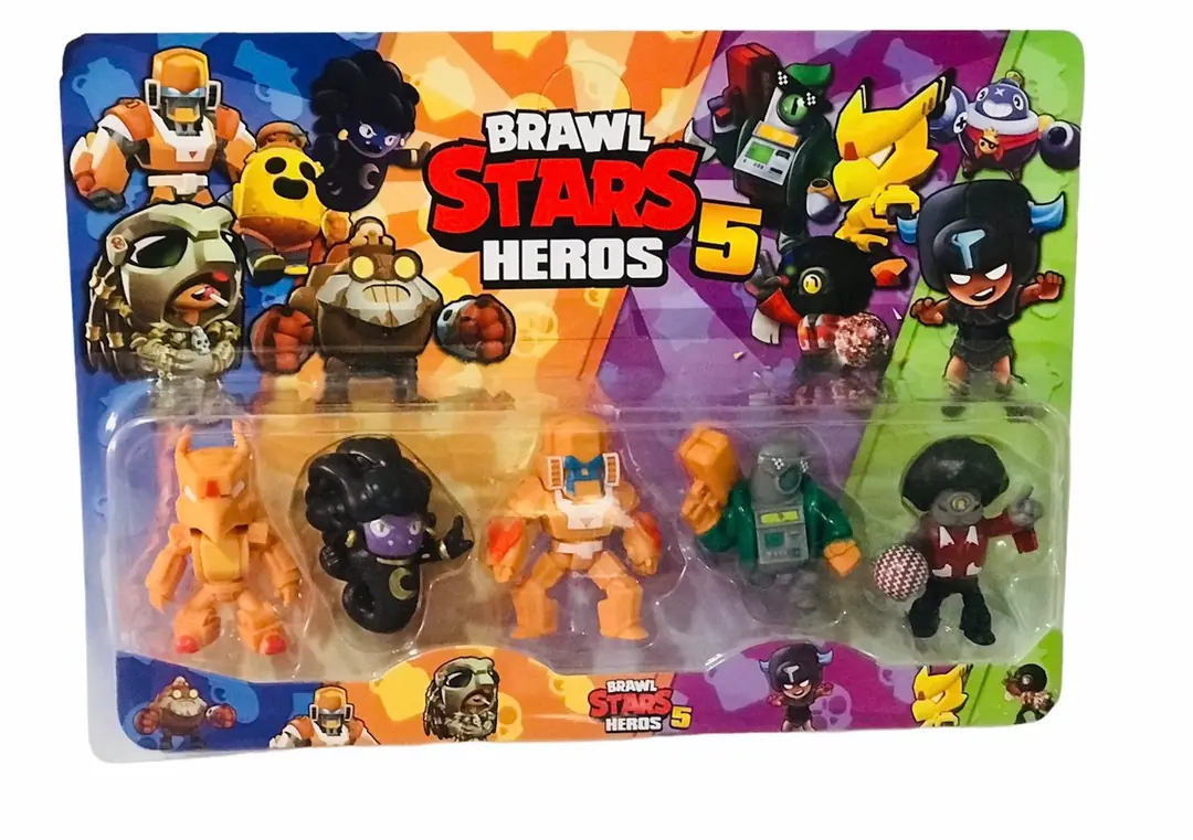 Brawl Stars 5 li Figür Karakterler Oyuncak Seti - Kaptan Oyuncak