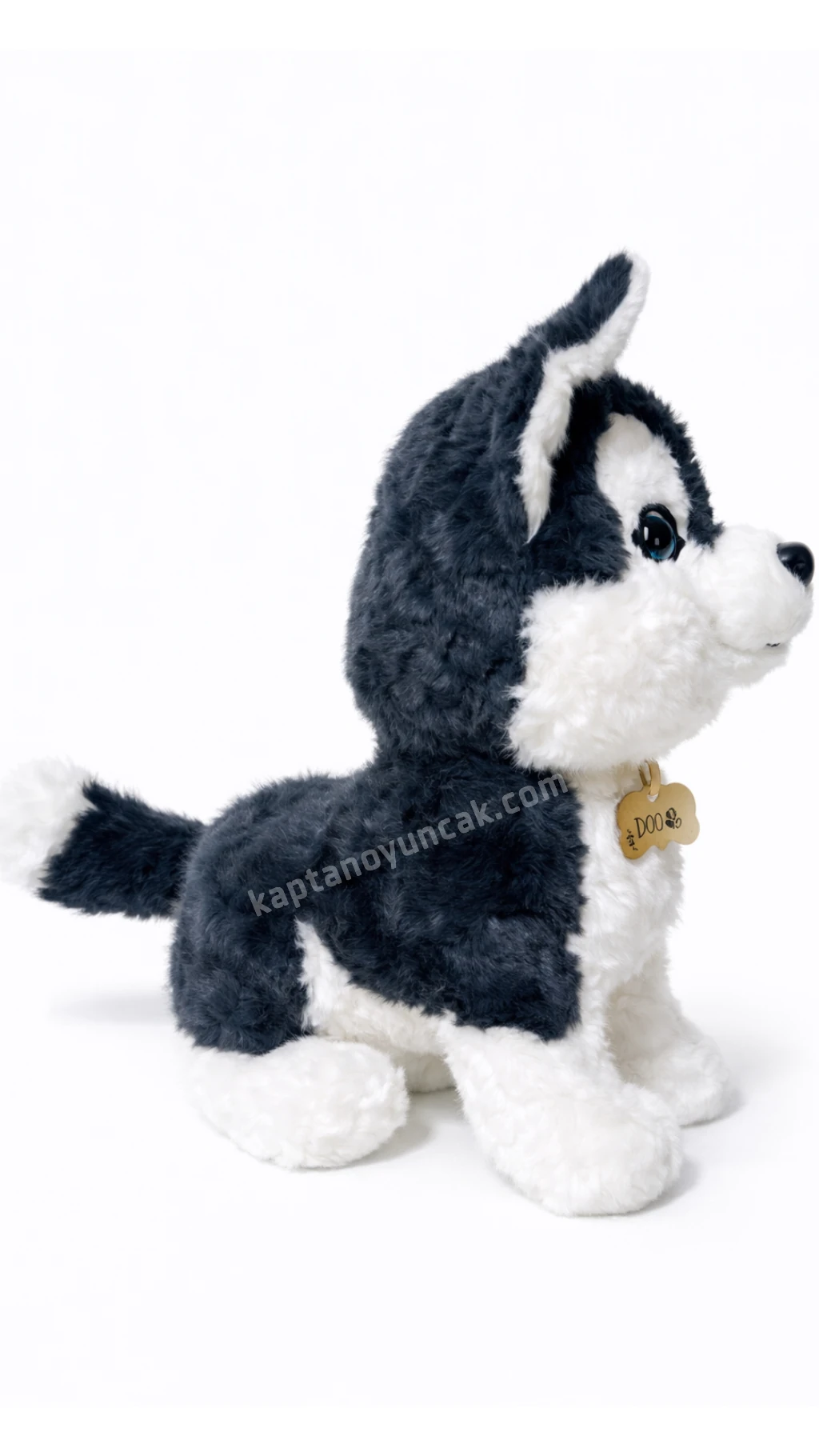 Sesli Peluş Sibirya Kurt Köpek 40 Cm