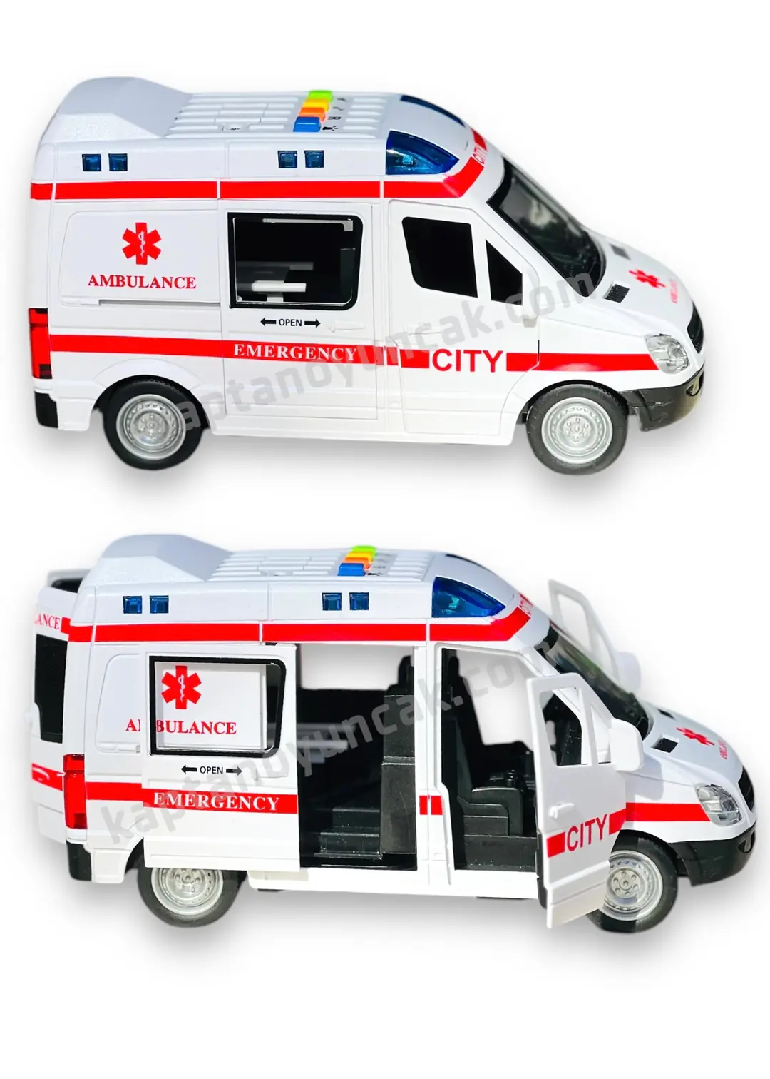 Sürtmeli Sesli ve Işıklı Ambulans Araba