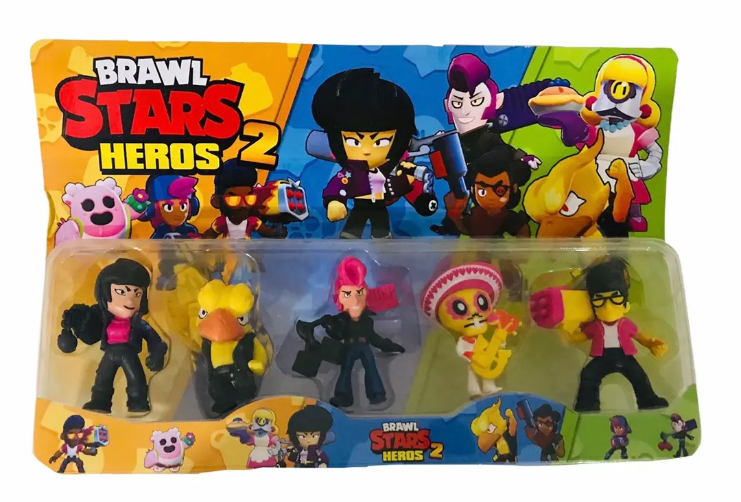 Brawl Stars 5 li Figür Karakterler Oyuncak Seti - Kaptan Oyuncak