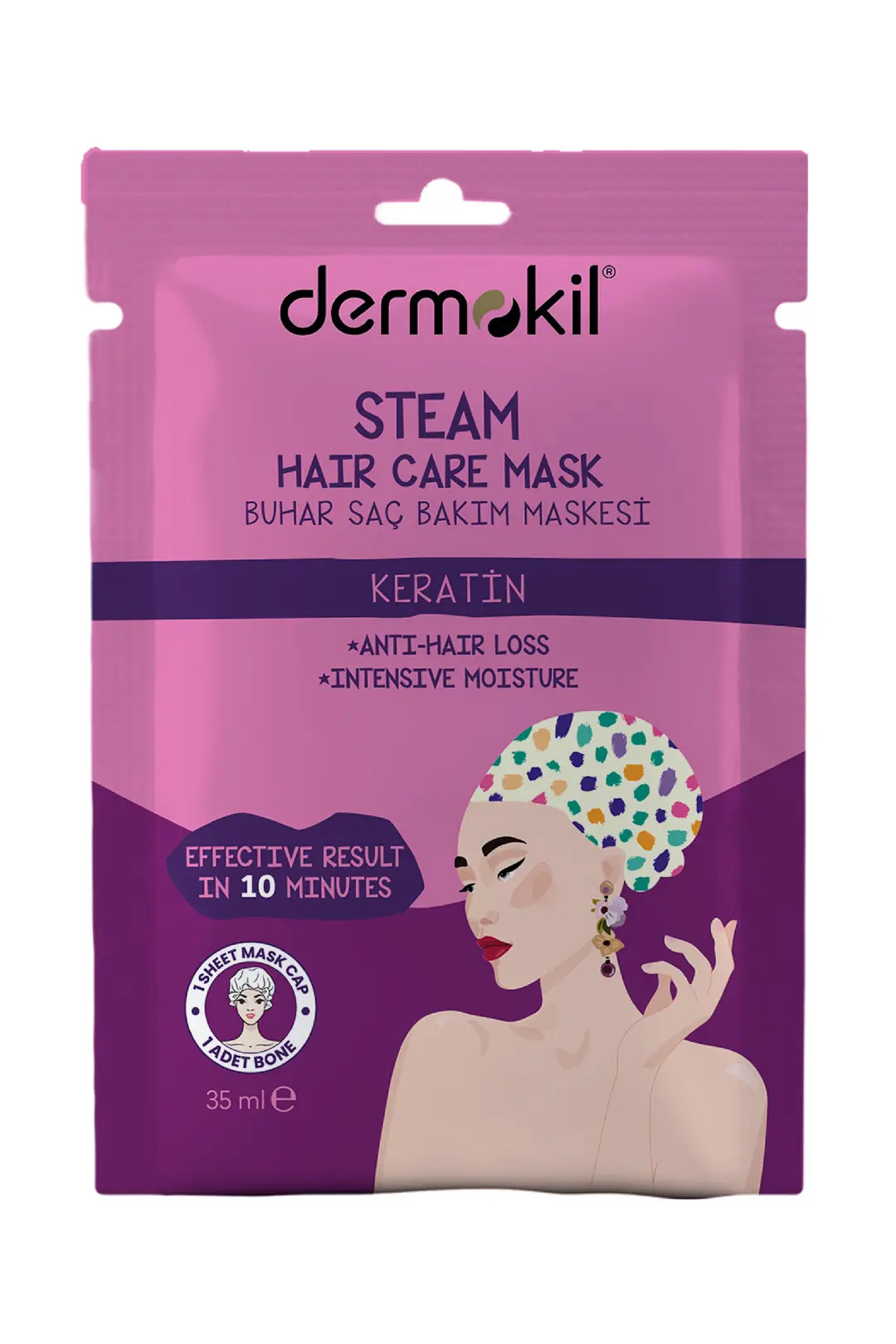 Keratin Steam Hair Care Mask - Dermokil