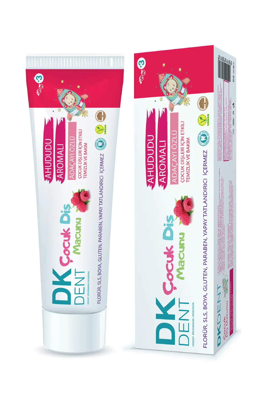 DKDENT Raspberry Flavored Children's Toothpaste - Dermokil