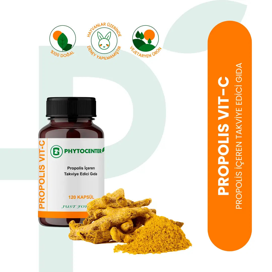 PROPOLIS VIT-C Propolis, Zerdeçal ve C Vitamini İçeren Takviye Edici ...