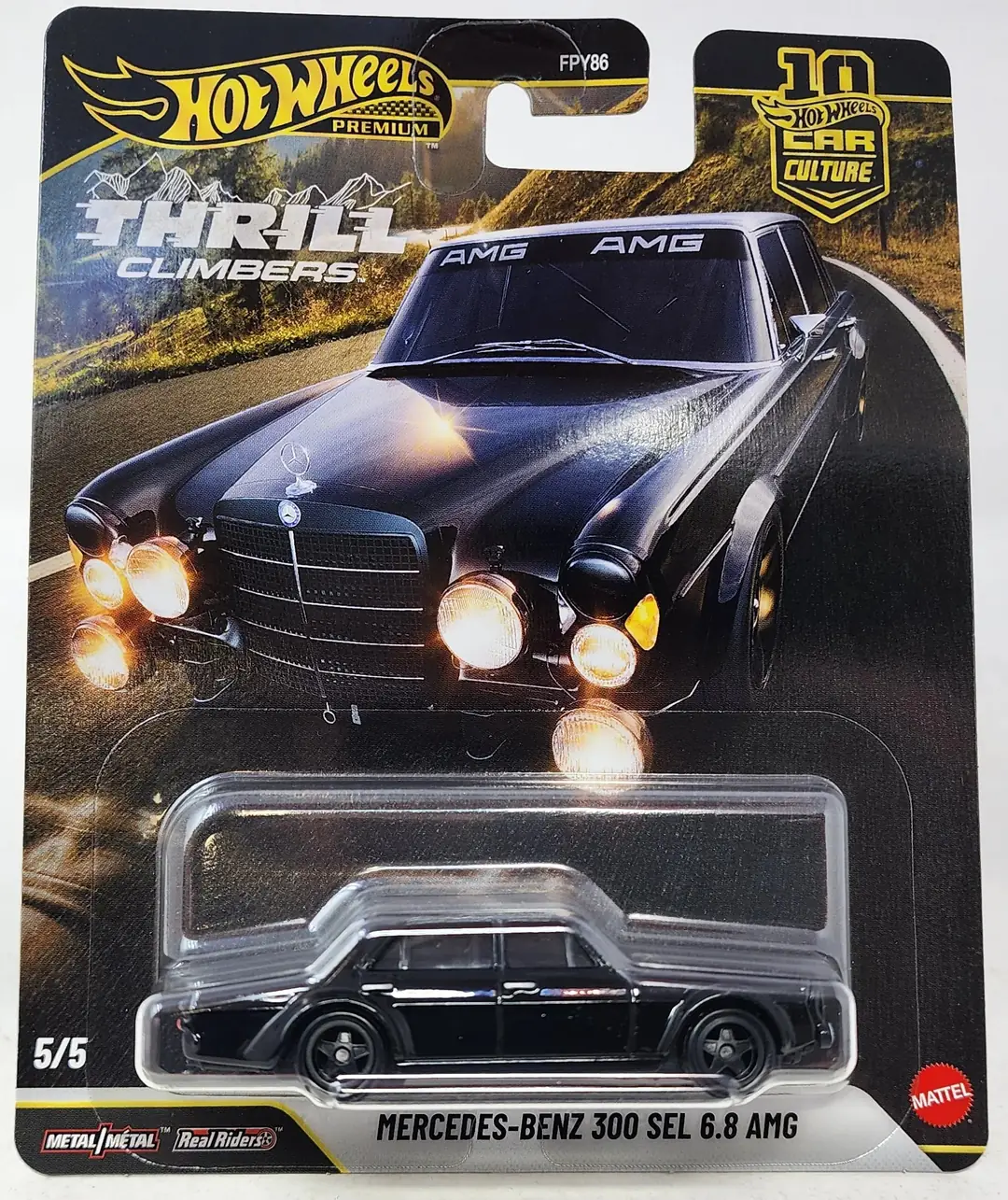 Hot Wheels Premium Pop Culture Thrill Climbers Mercedes-Benz 300 SEL 6. ...