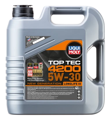 LI3715 - 5W-30 Motor Yağı Tam Sentetik TOP TEC 4200 4L - Liqui Moly