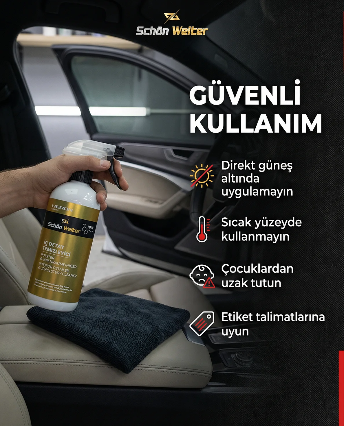 Schön Weiter Oto Döşeme İç Detay Temizleyici 500ml