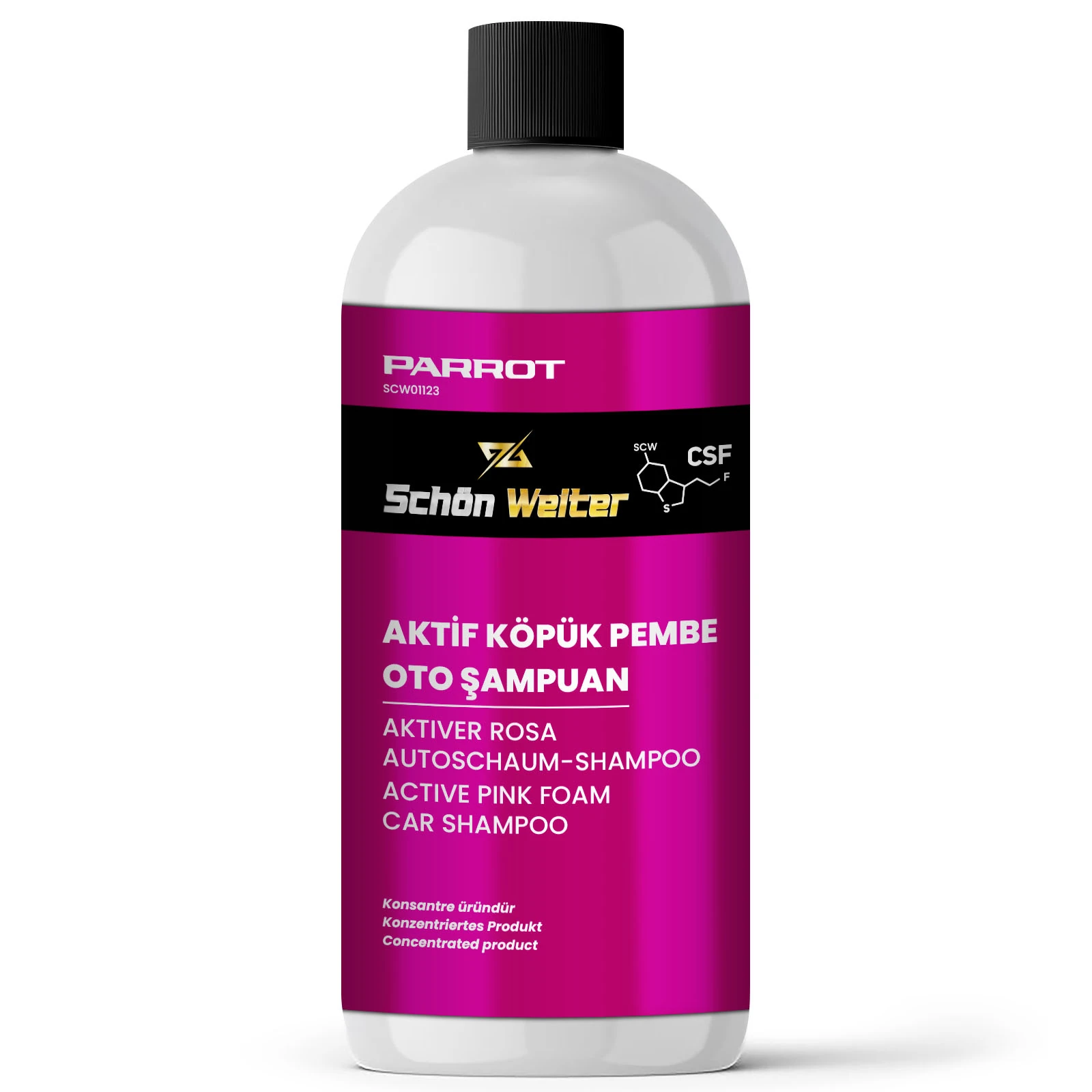 Schön Weiter Araç Oto Aktif Köpük Pembe Şampuan 500ml