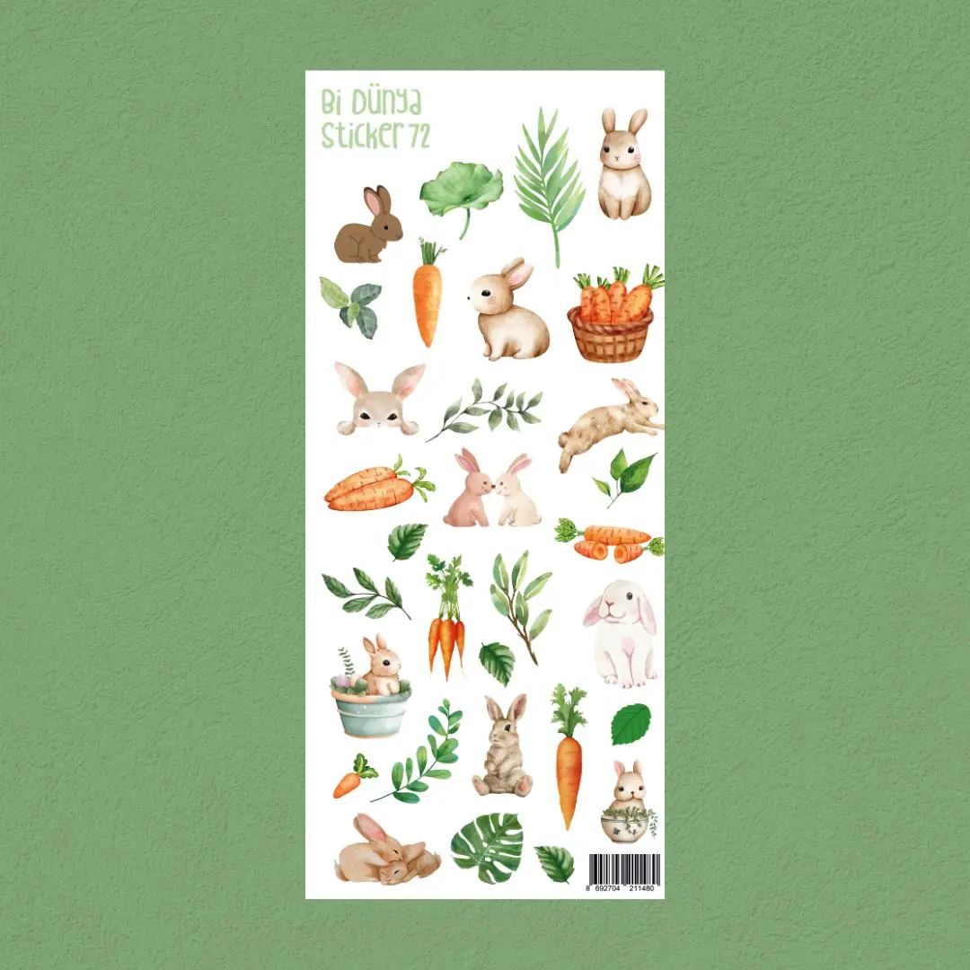 Bi Dünya HaberM72 – Küçük Tavşan Sticker Seti