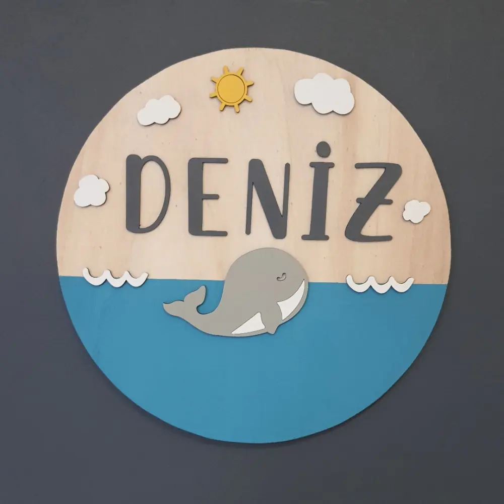 Deniz Temalı Kapı Süsü