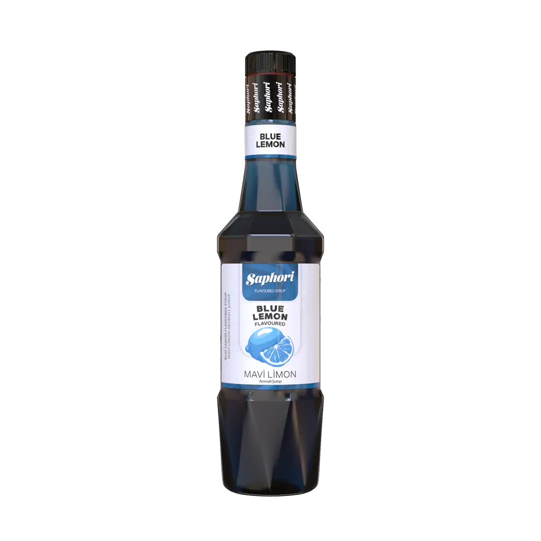 Saphori Blue Lemon Flavored Cocktail Syrup