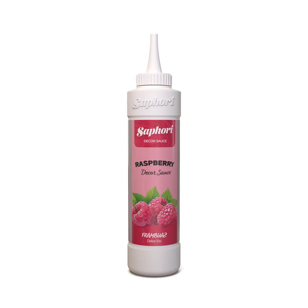 Saphori Raspberry Flavored Decor Sauce 750 Gr