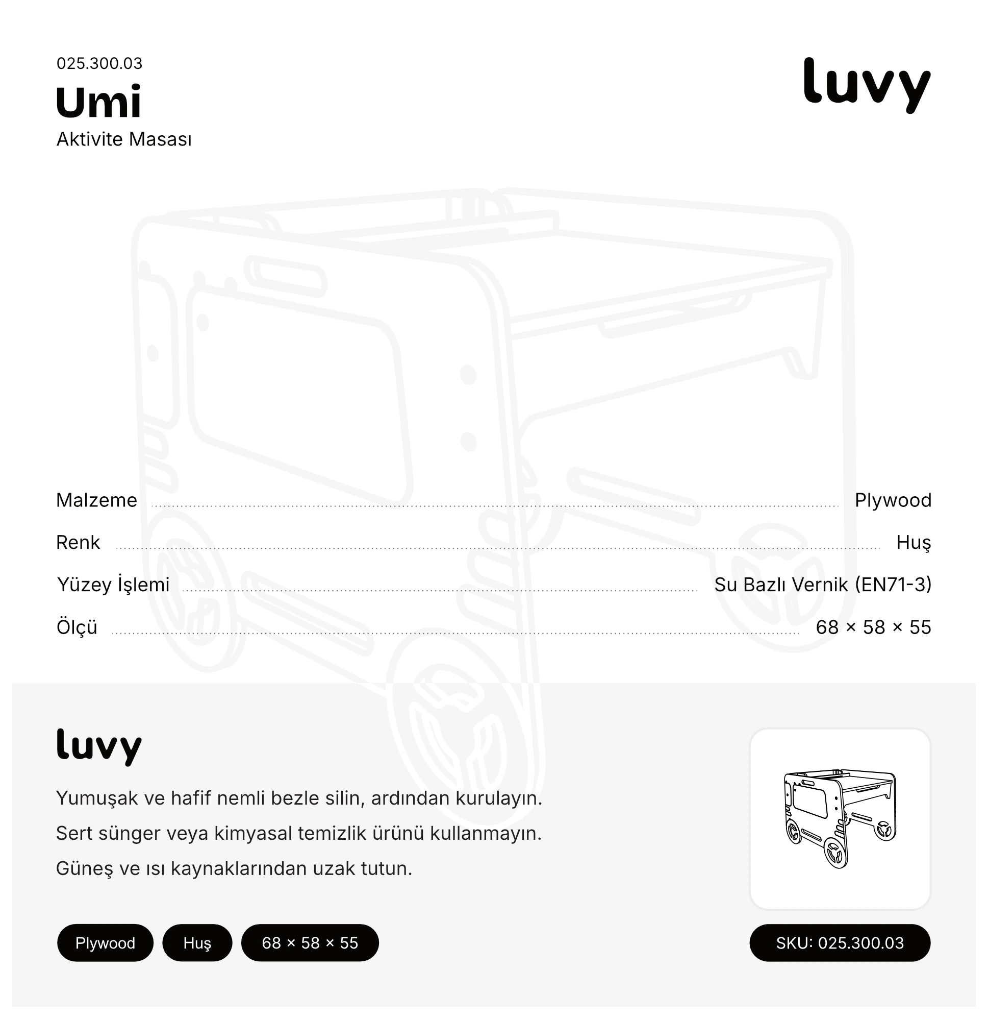 Umi Aktivite Masası