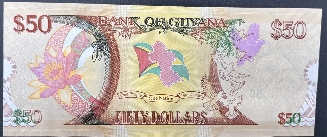 GUYANA 50 DOLAR (2016)-ÇİL