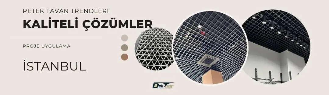 Petek Asma Tavan Modelleri: Şık ve İşlevsel Tasarım Seçenekleri