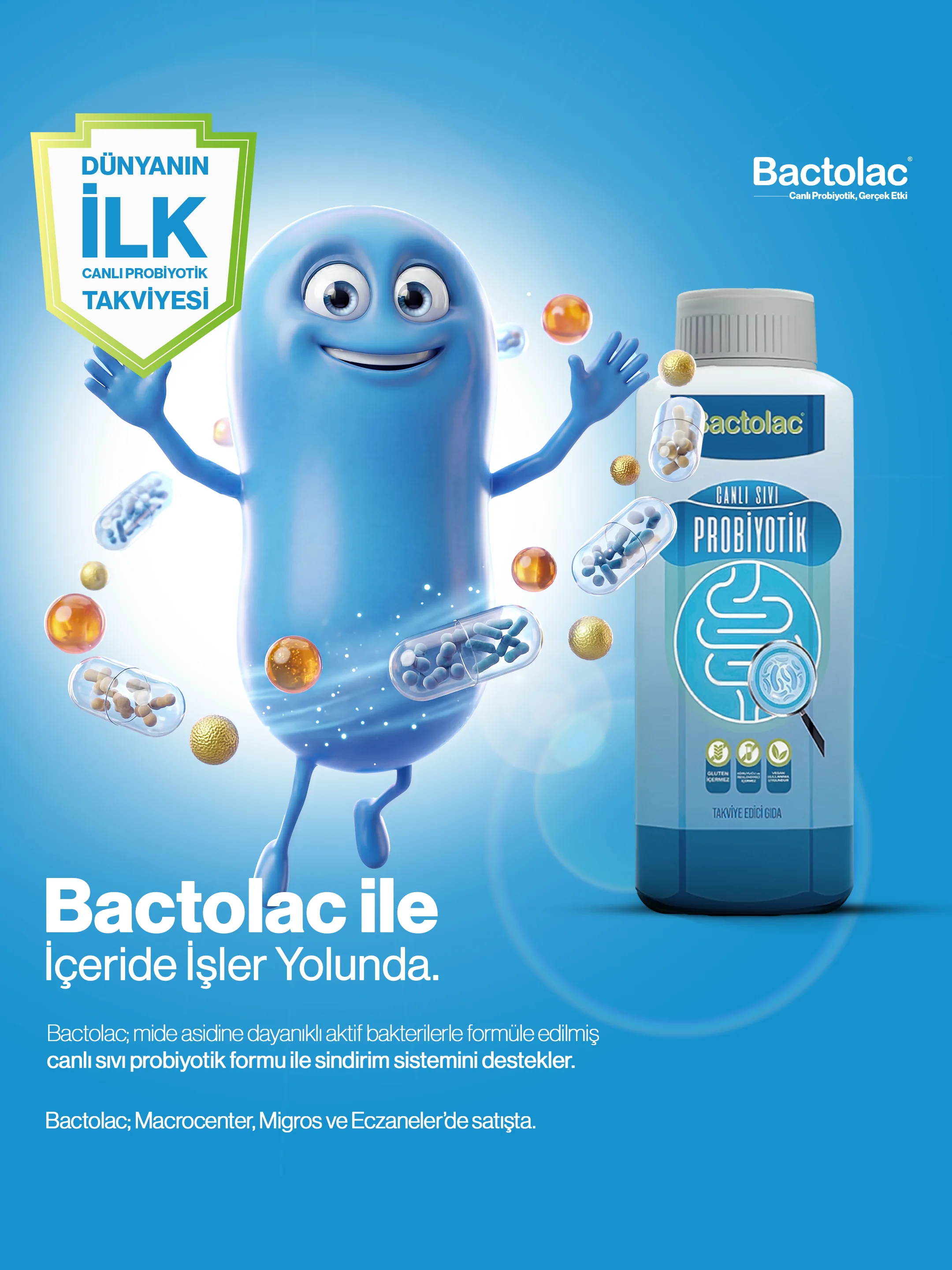 Bactolac Canlı Probiyotik 1000 ml