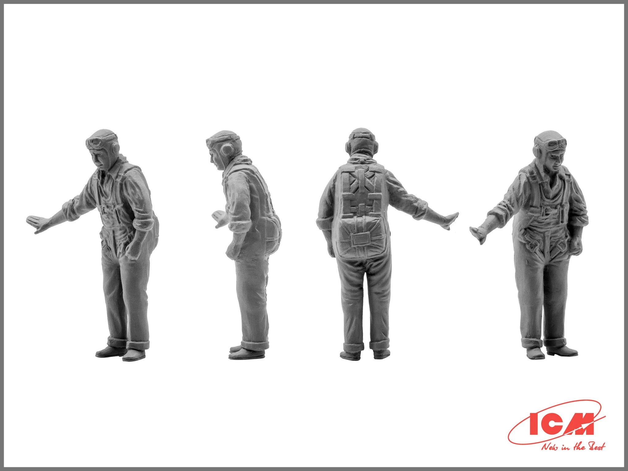 ICM 48083 1/48 USAAF Pilots and Ground Personnel (1941-1945) (5 figures ...