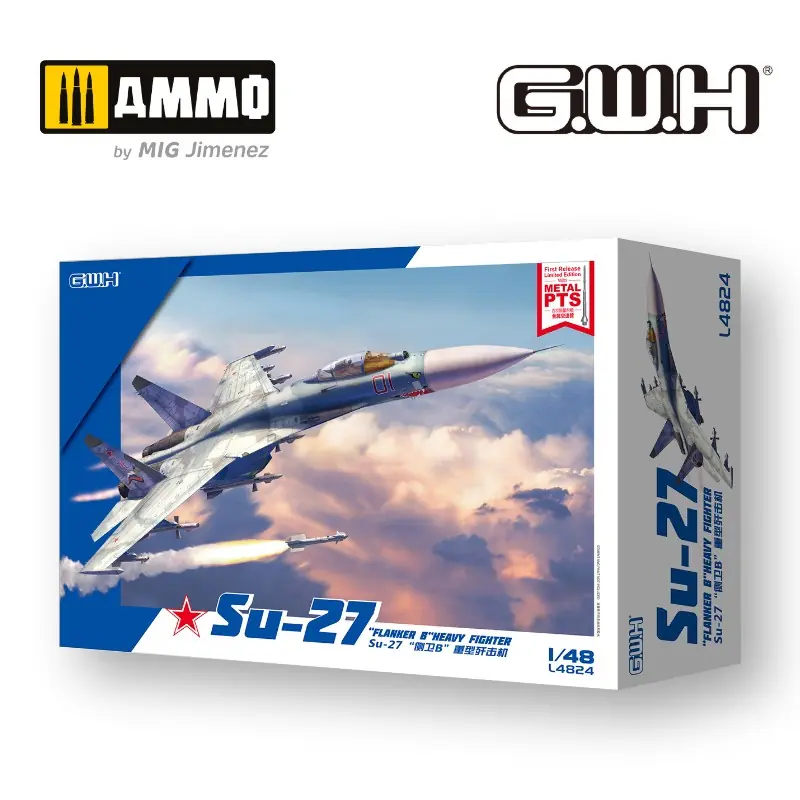 GREAT WALL HOBBY 4824 1/48 Su-27 "Flanker B" Heavy Fighter SAVAŞ UÇAĞI ...