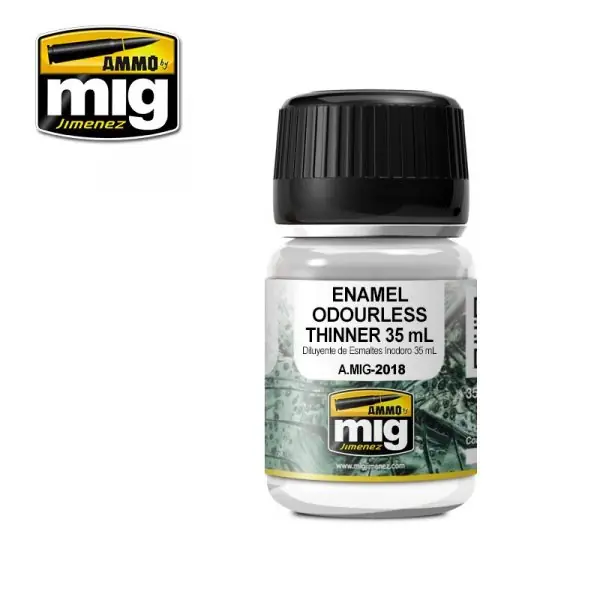 AMMO MIG 2018 ENAMEL ODOURLESS THİNNER (35ML) KOKUSUZ ENAMEL SEYRELTİCİ ...