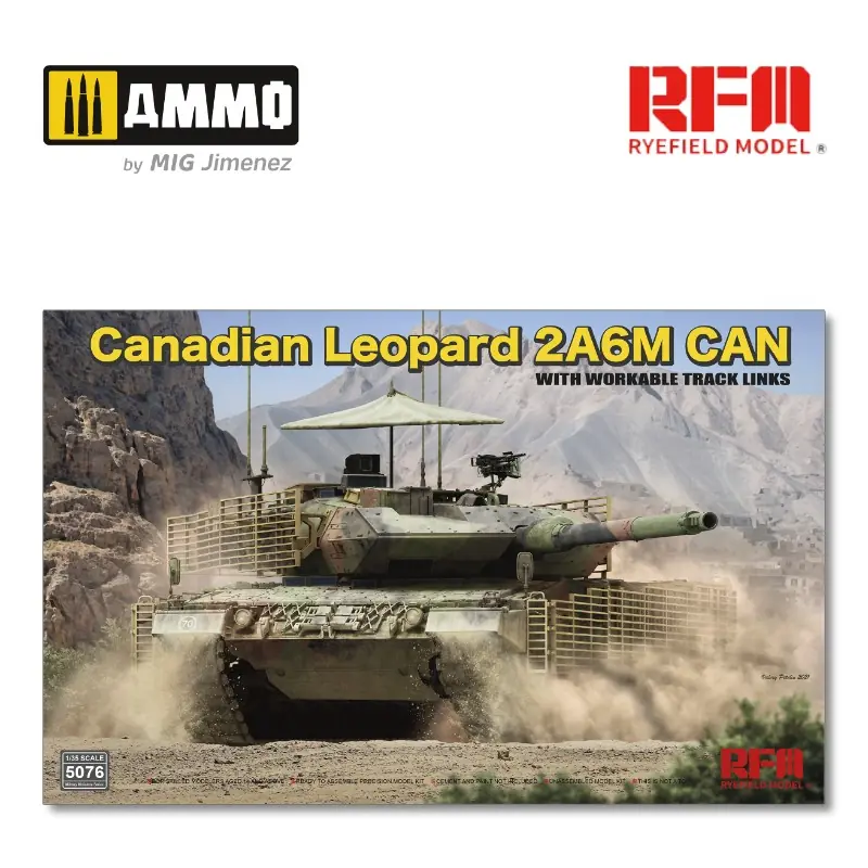 RYE FIELD MODELS 5076 1/35 Canadian Leopard 2A6M CAN with workable ...