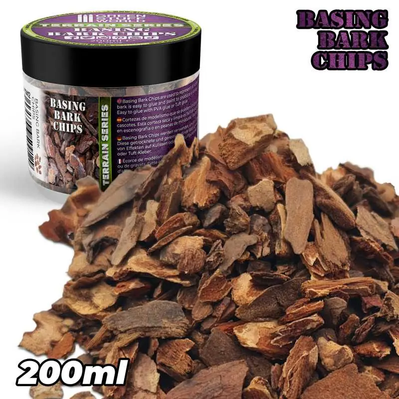 GREEN STUFF WORLD 11412 Basing Bark Chips 200ml - Zemin Ağaç Kabuğu