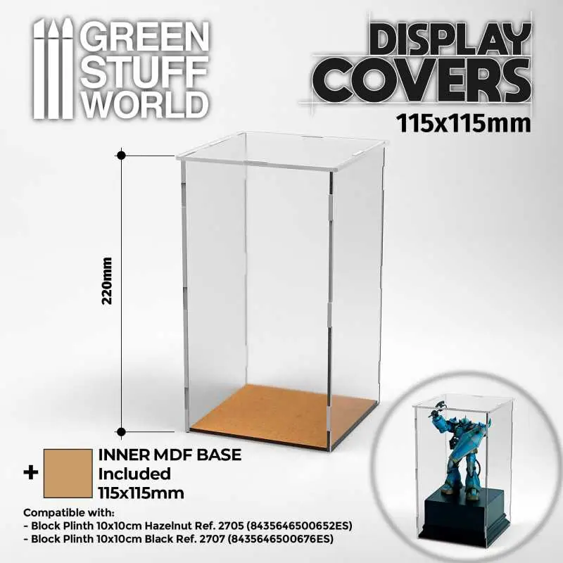 GREEN STUFF WORLD 11200 Acrylic Display Case 115x115mm - Akrilik Büst ...