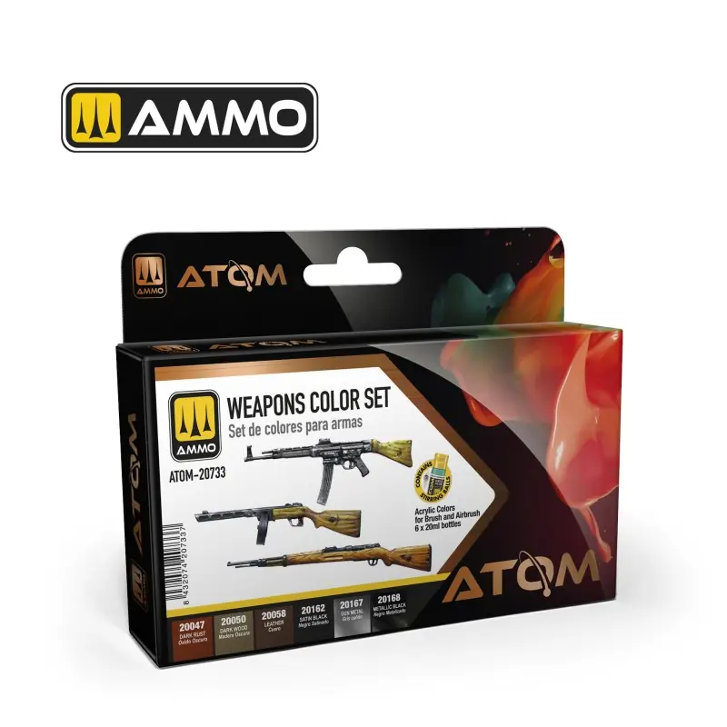 AMMO MIG 20733 ATOM Weapons Color Set - Silah Renkleri Seti