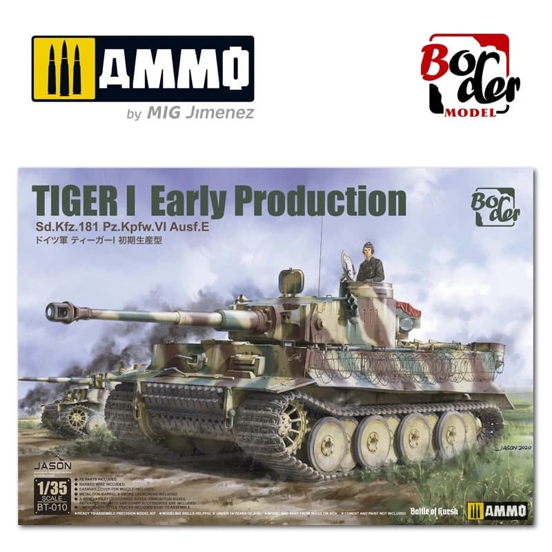 Border Model 010 1/35 Tiger I Early Production "Battle of Kursk" Tank ...