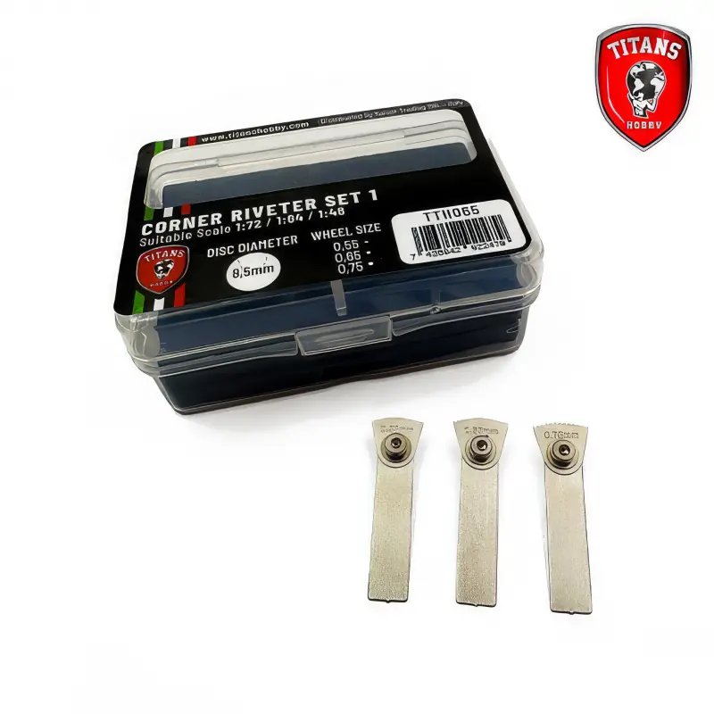 TITANS HOBBY 065 Corner Rivet Maker Tool Set 1 - KÖŞE PERÇİN AÇICI SET 1