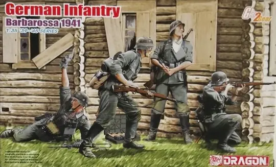 DRAGON 6580 1/35 GERMAN INFANTRY BARBAROSSA 1941 ALMAN ASKERLERİ FİGÜR ...