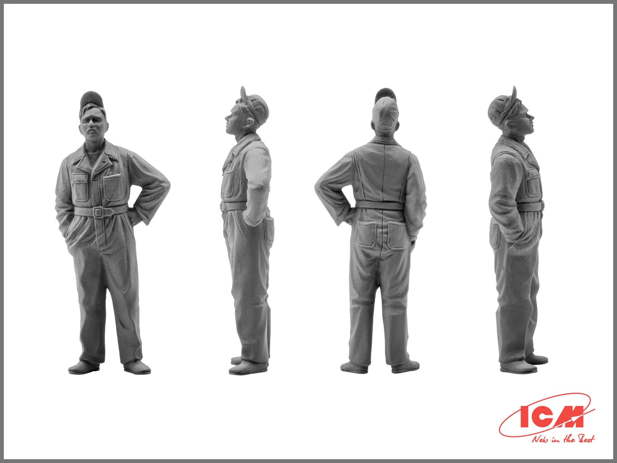 ICM 48083 1/48 USAAF Pilots and Ground Personnel (1941-1945) (5 figures ...