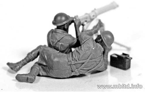 “Vickers Machine Gun team, North Africa Desert Battle Series, WW II era”