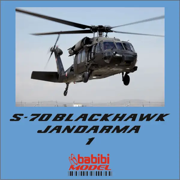 BABİBİ MODEL DBT - 01224 1/48 S-70 JANDARMA KARA ŞAHİN DEKAL SETİ