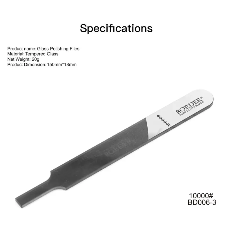 BORDER MODEL BD0006-3 Glass Polishing Files for Models (10000) CAM ZIMPARA