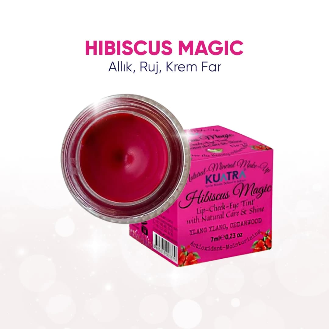 Hibiscus Magic (Ruj - Allık - Göz Farı 7ml) Hepsi Bir Arada Balm