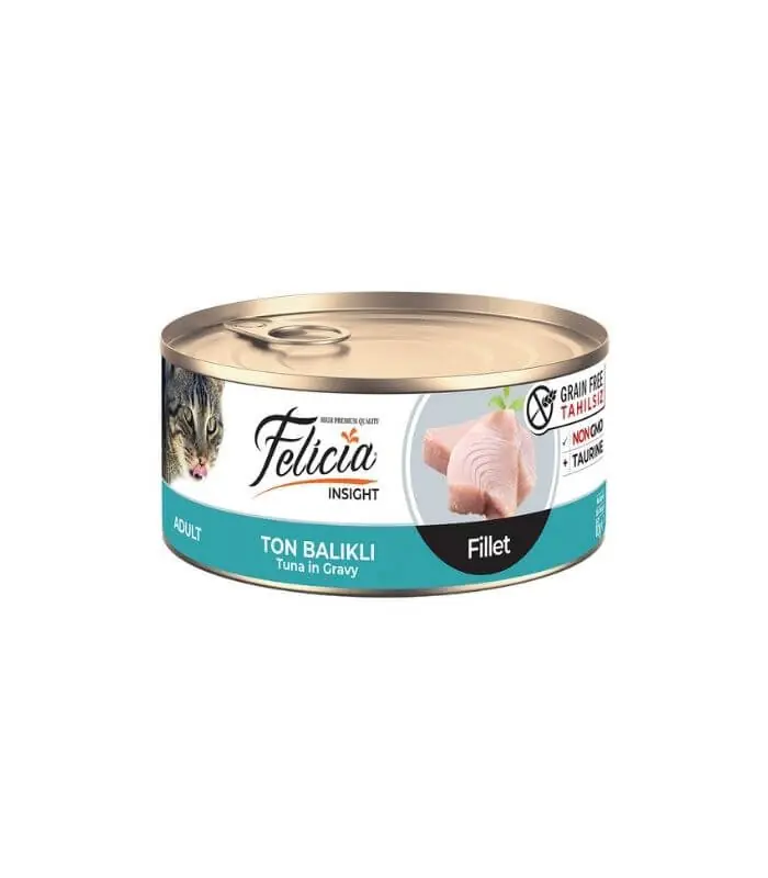 Felicia Tahılsız Ton Balıklı Fileto Konserve Mama 85gr