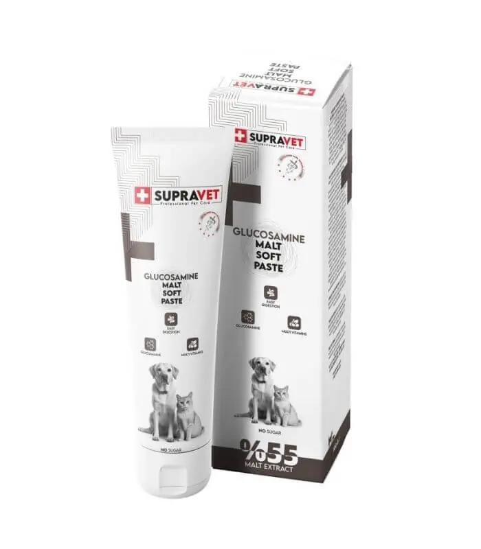 Supravet Glucosamine Kedi ve Köpek Eklem Ve Kas Destekliyici Malt Paste ...