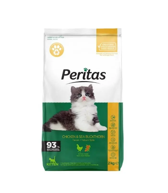 Peritas Tavuk ve Yabani İğdeli Yavru Kedi Maması 2kg