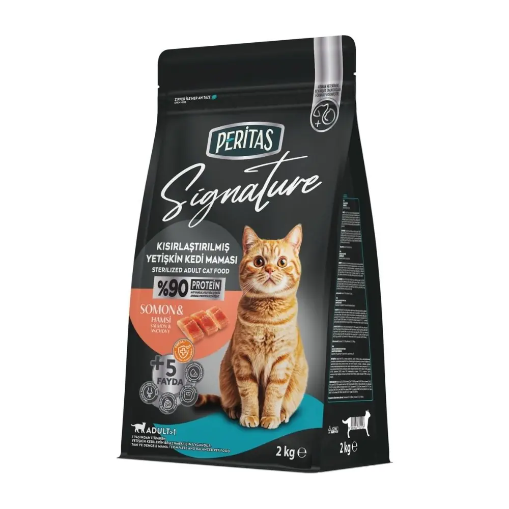 Peritas Signature Somonlu Kısırlaştırılmış Kedi Maması 2kg