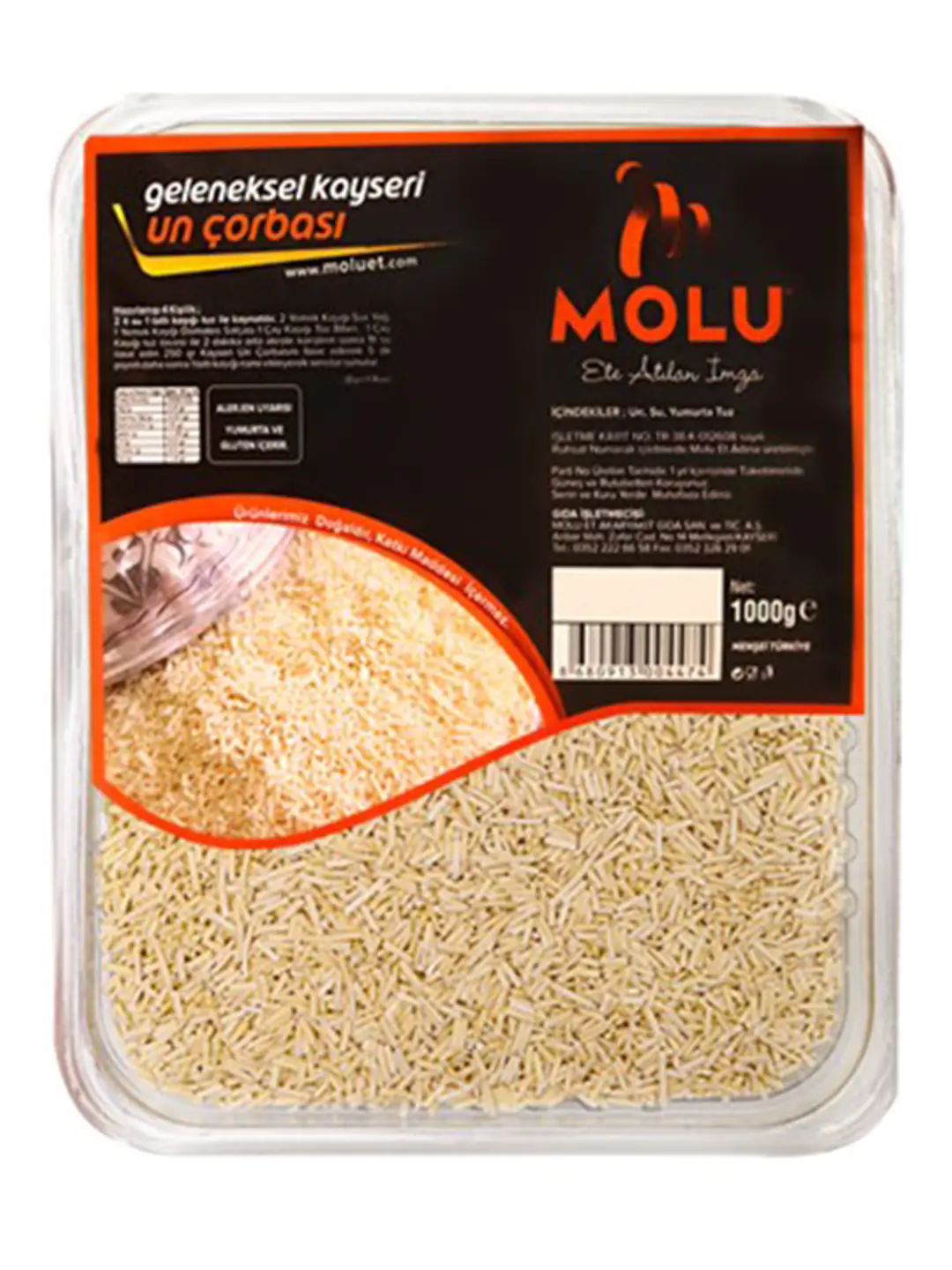 Kayseri Un Çorbası 1 Kg – Geleneksel Lezzet, Molu Et Farkıyla