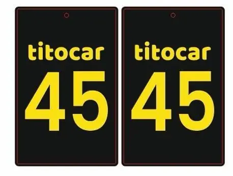 TitoCar 45 Plaka Bubble Gum Asma Koku