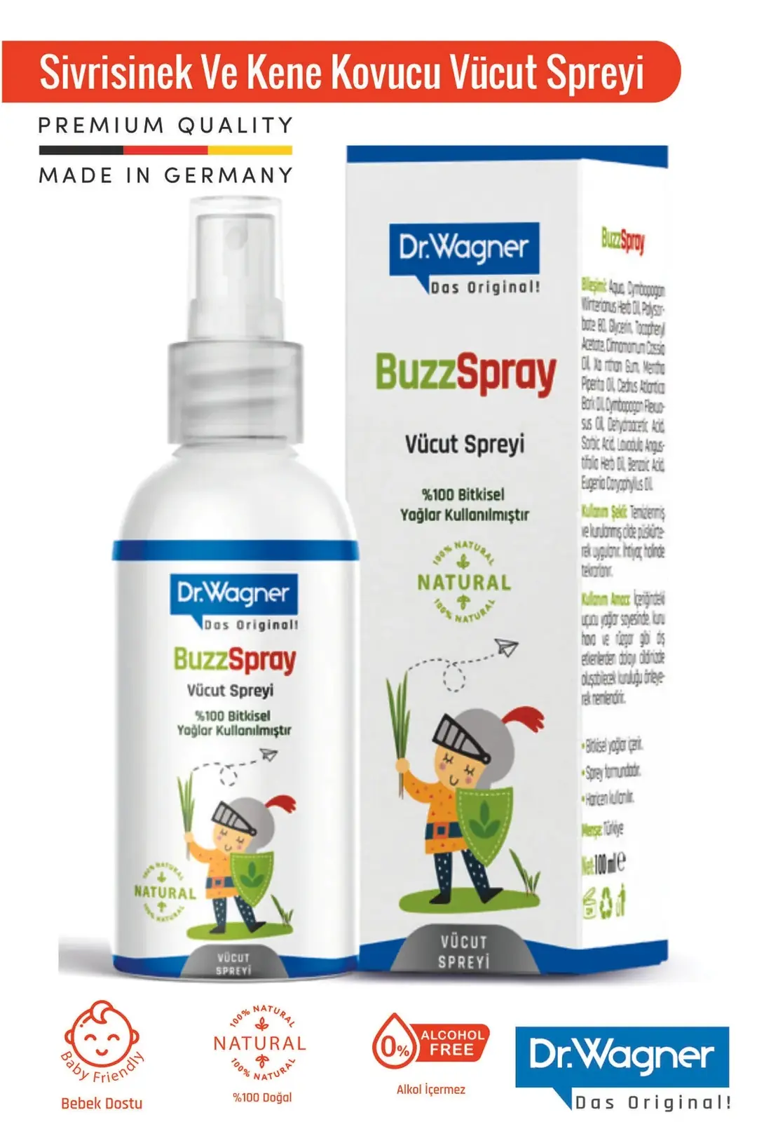 Dr. Wagner BuzzSpray Vücut Spreyi 100 ml