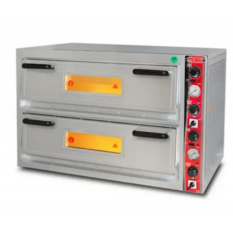 PİZZA FIRINI- SGS 2 KATLI 92*92 TAS TABANLI PIZZA FIRINI