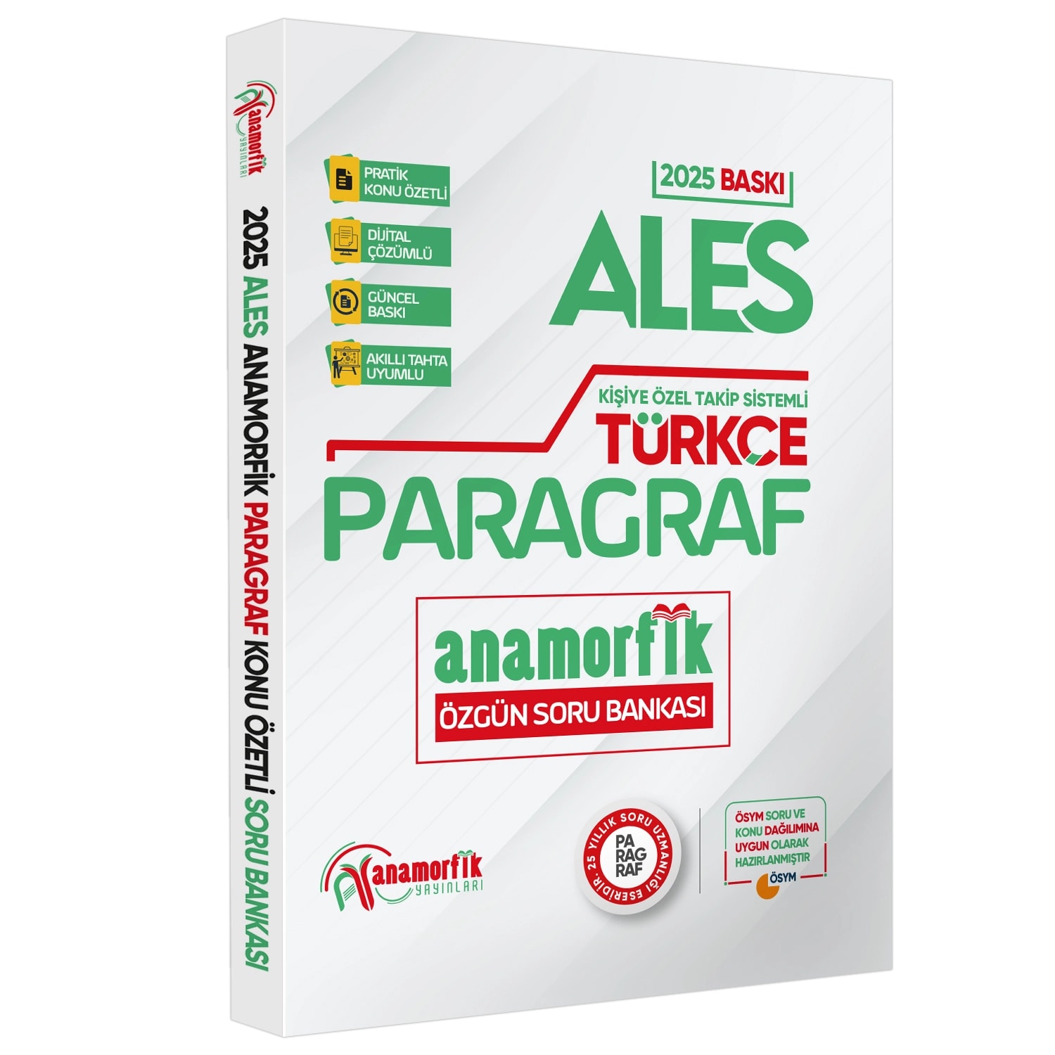 Anamorfik Yayınları ALES Türkçe Özgün Asimetrik Paragraf-Çıkmış Karma ...
