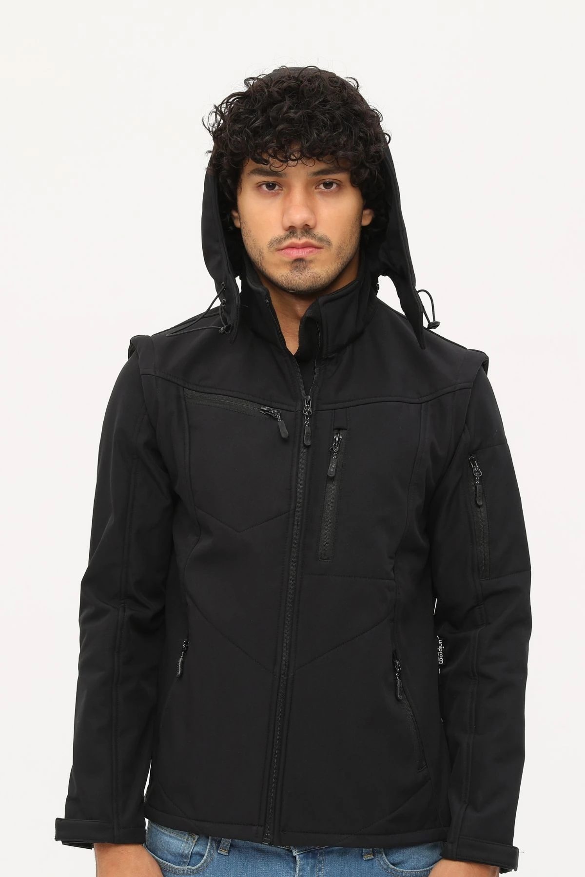 Uniprom Taktikal Softshell Mont Kollar ve Kapşon Çıkabilir Erkek ...