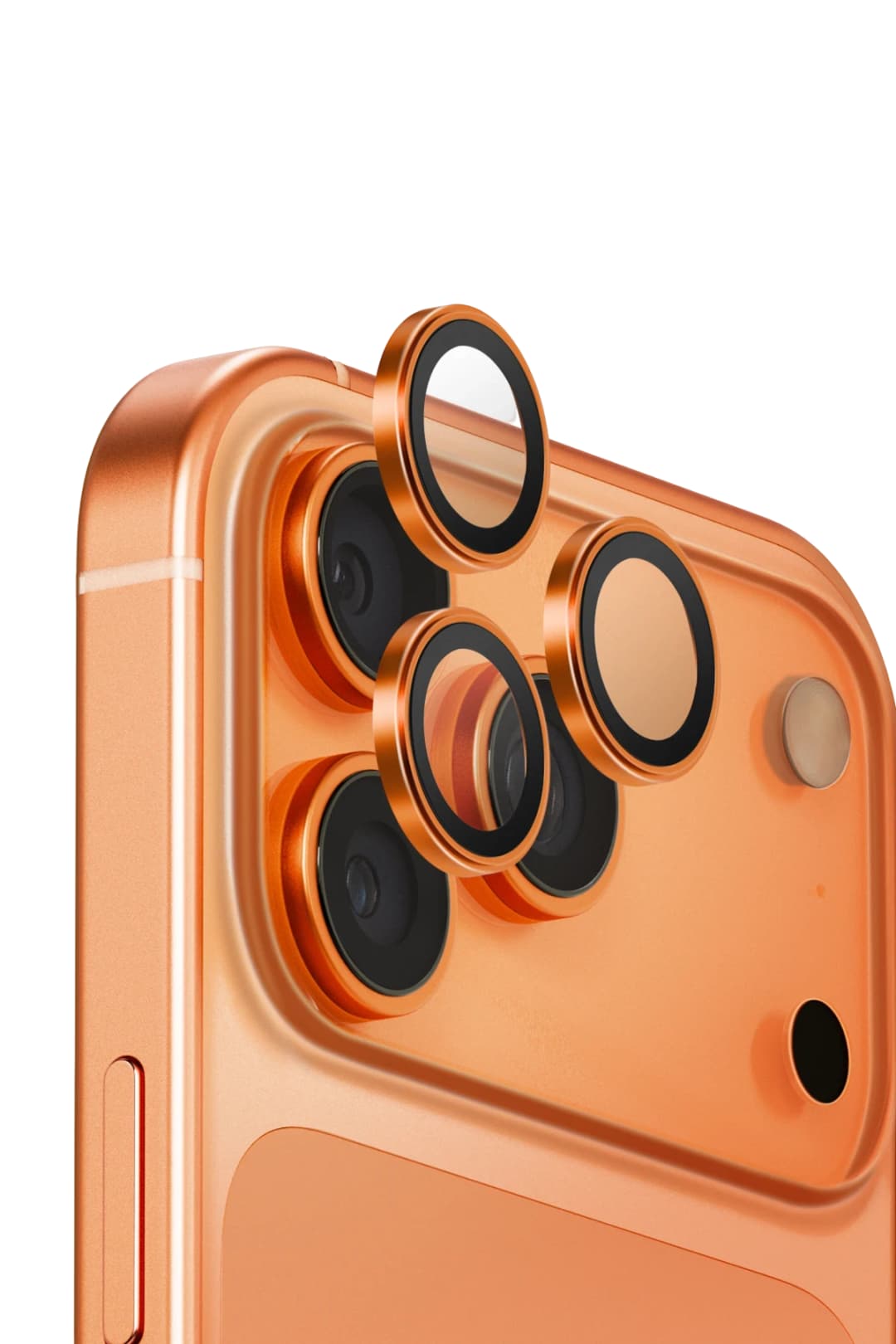 17 PRO / 17 PROMAX Optix Alüminyum Kamera Lens Koruyucu - Turuncu