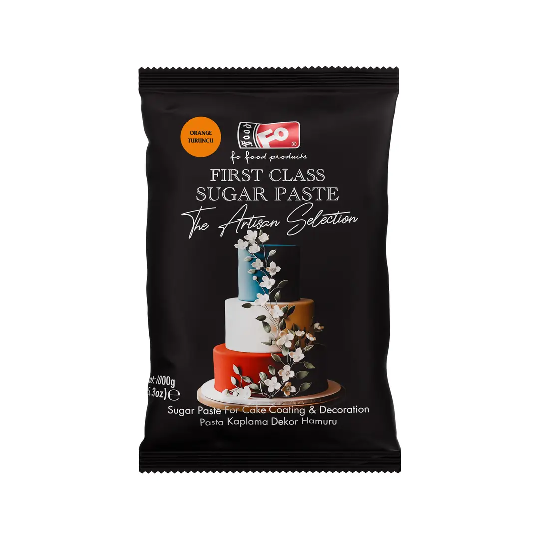 Turuncu Pasta Kaplama Şeker Hamuru (1 kg)