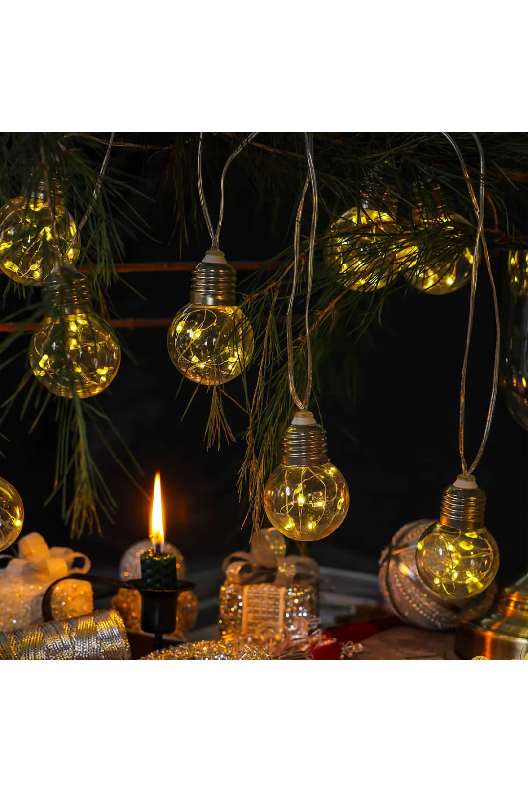 DLC LED SOLAR AMPUL 10'LU ZİNCİR SARI IŞIK | DLC HOME | ₺ 790.00 ...