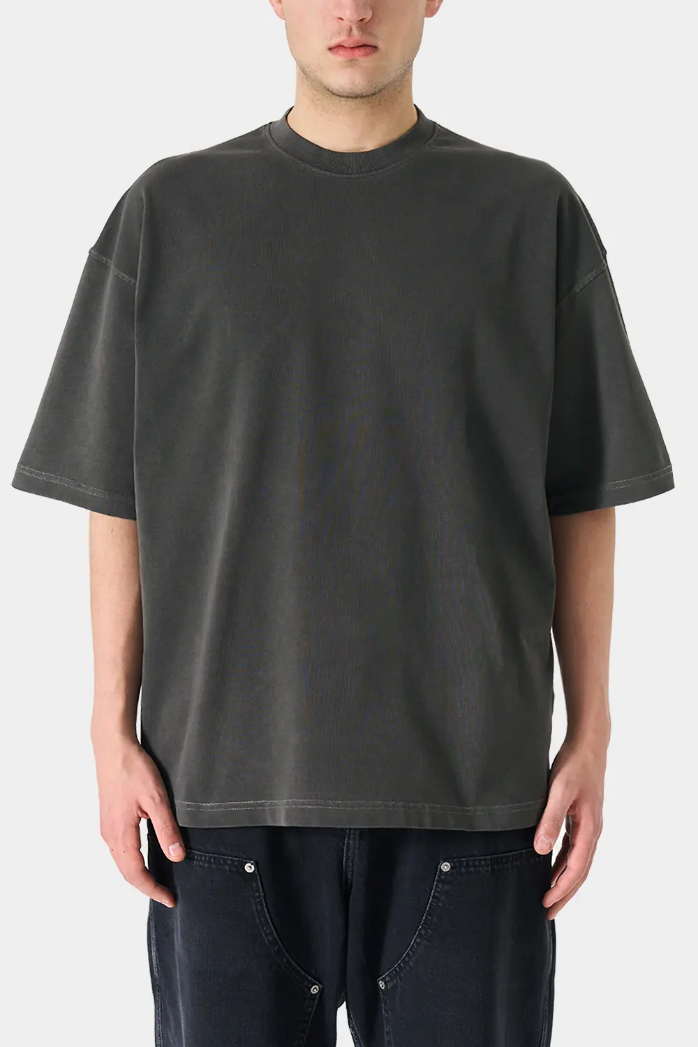 Sohigh Blank Oversized T-Shirt - Washed Grey