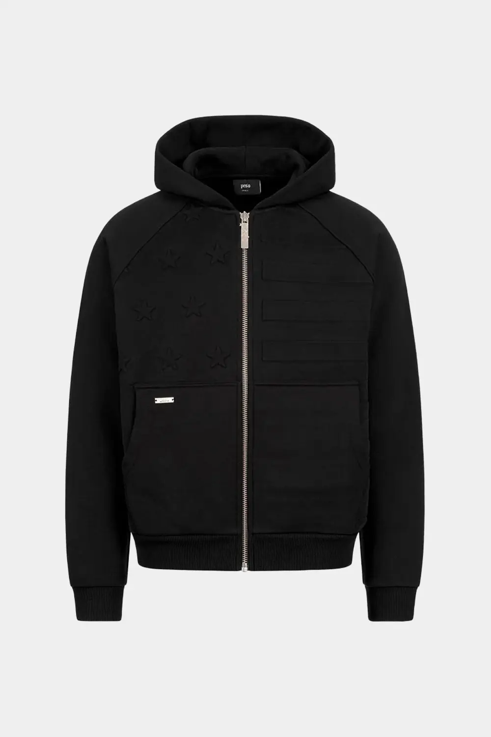 P.Clo Stars & Stripes Zip Hoodie - Black